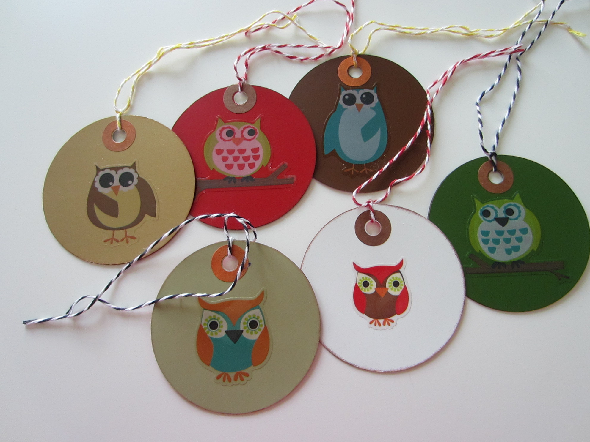 Set Of 6 Owl Gift Tags on Luulla